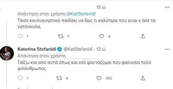 "Άσε τα γατιά και γίνε μάνα": Το απρεπές σχόλιο follower στην Κατερίνα ...